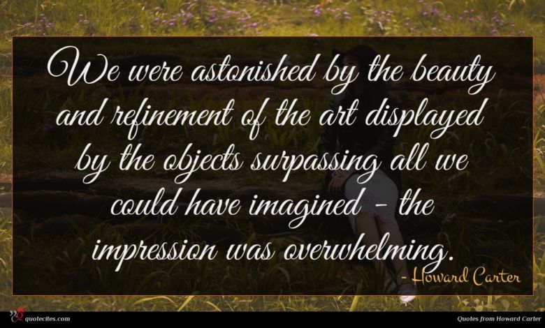 Great Howard Carter Quotes